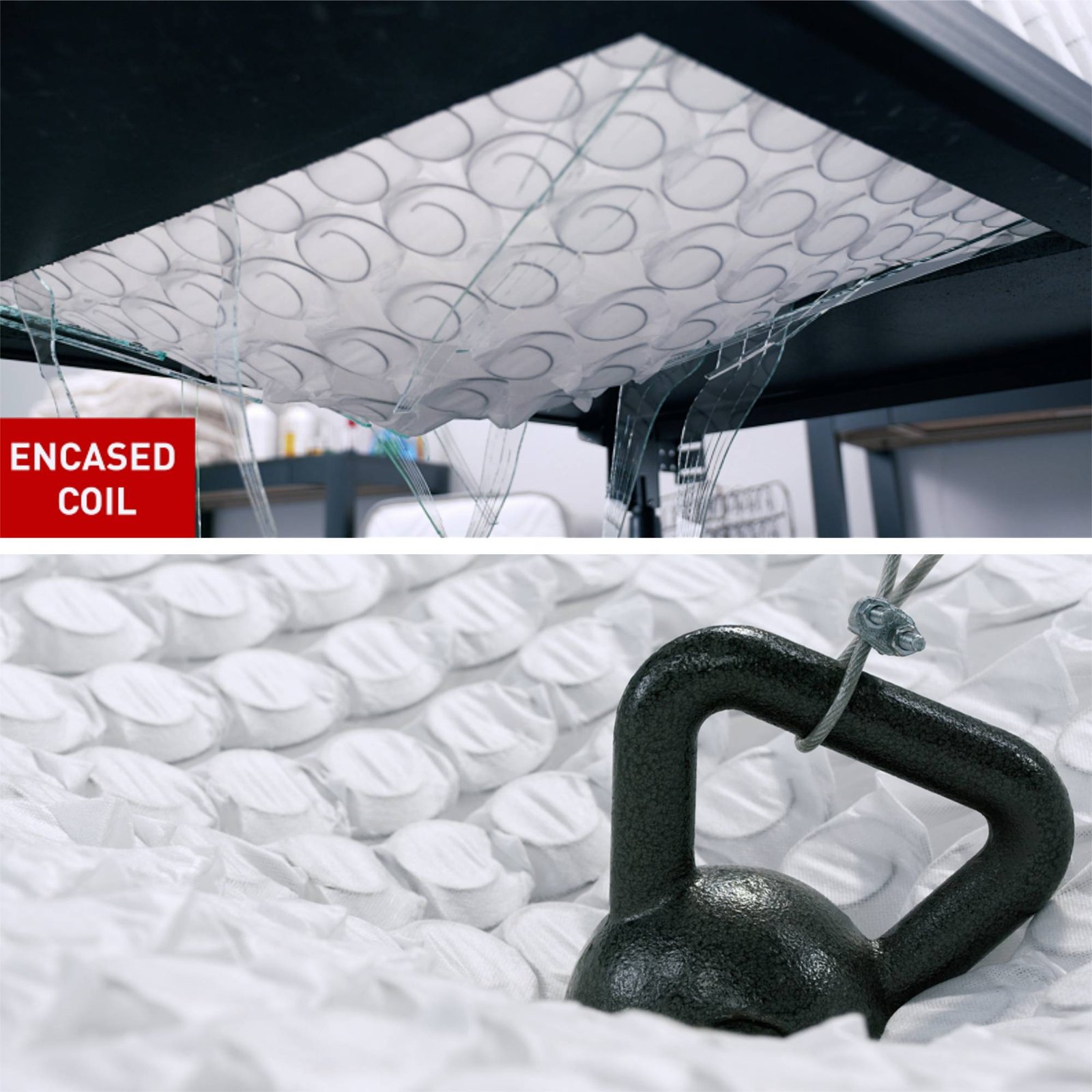 Comparing the OMF innerspring vs. standard encased coils